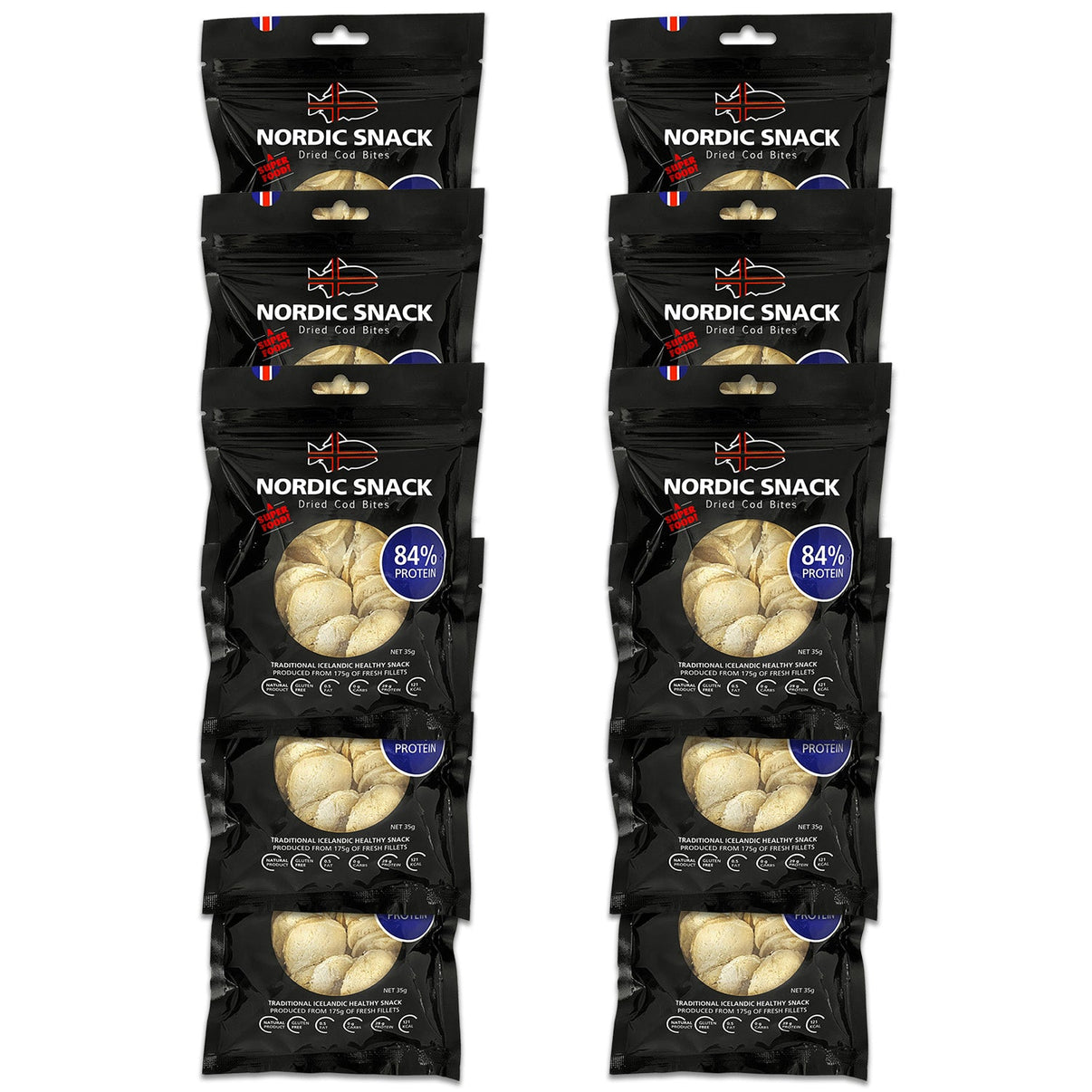 Dried Cod Bites, Hardfiskur Fish Jerky Nordic Snack from Iceland ...