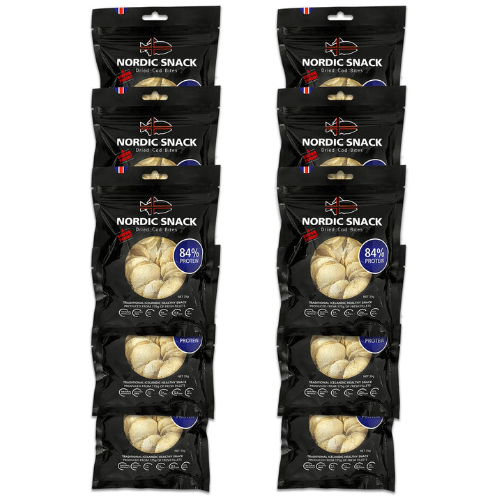 Dried Cod Bites, Hardfiskur Fish Jerky Nordic Snack from Iceland ...