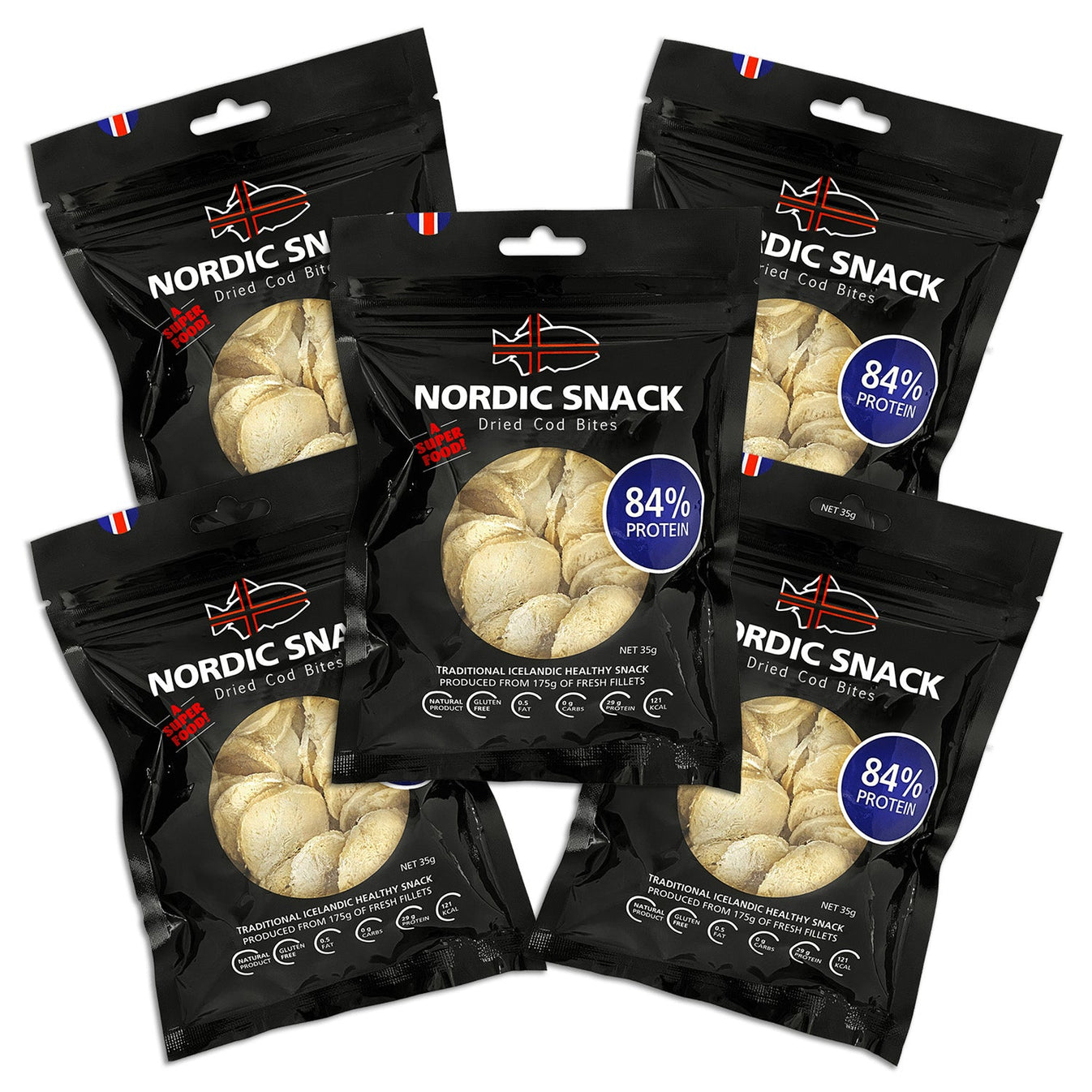 Dried Cod Bites, Hardfiskur Fish Jerky Nordic Snack from Iceland ...